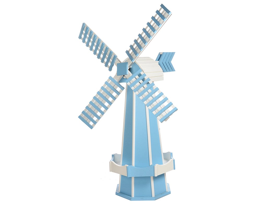 Powder Blue & White Windmill - Green Acres Outdoor Living