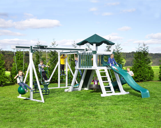 Avalanche - Layout #1 Swing Set | Green Acres Outdoor Living