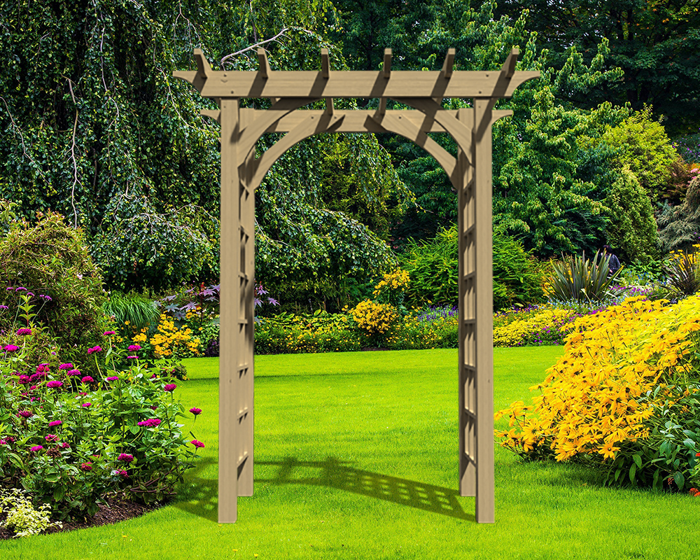 Wooden Canterbury Arbor | Green Acres Outdoor Living