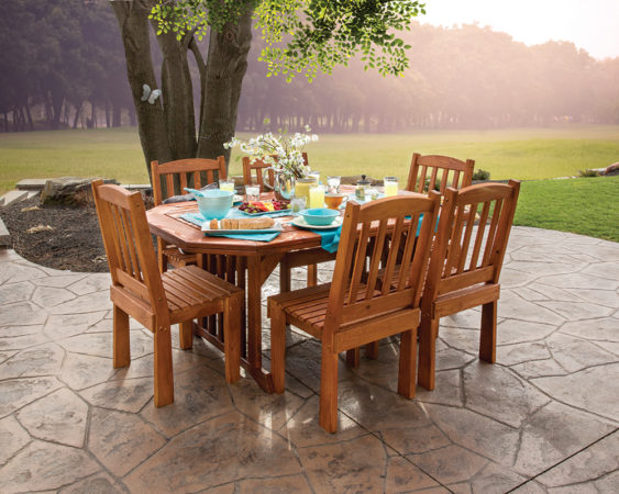 Wooden English Garden Table Set | Green Acres Outdoor Living