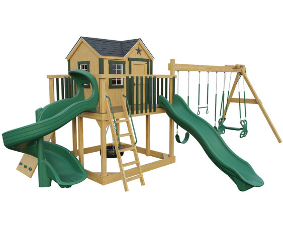 Expedition - Layout #2 Wood Playset | Green Acres Outdoor Living